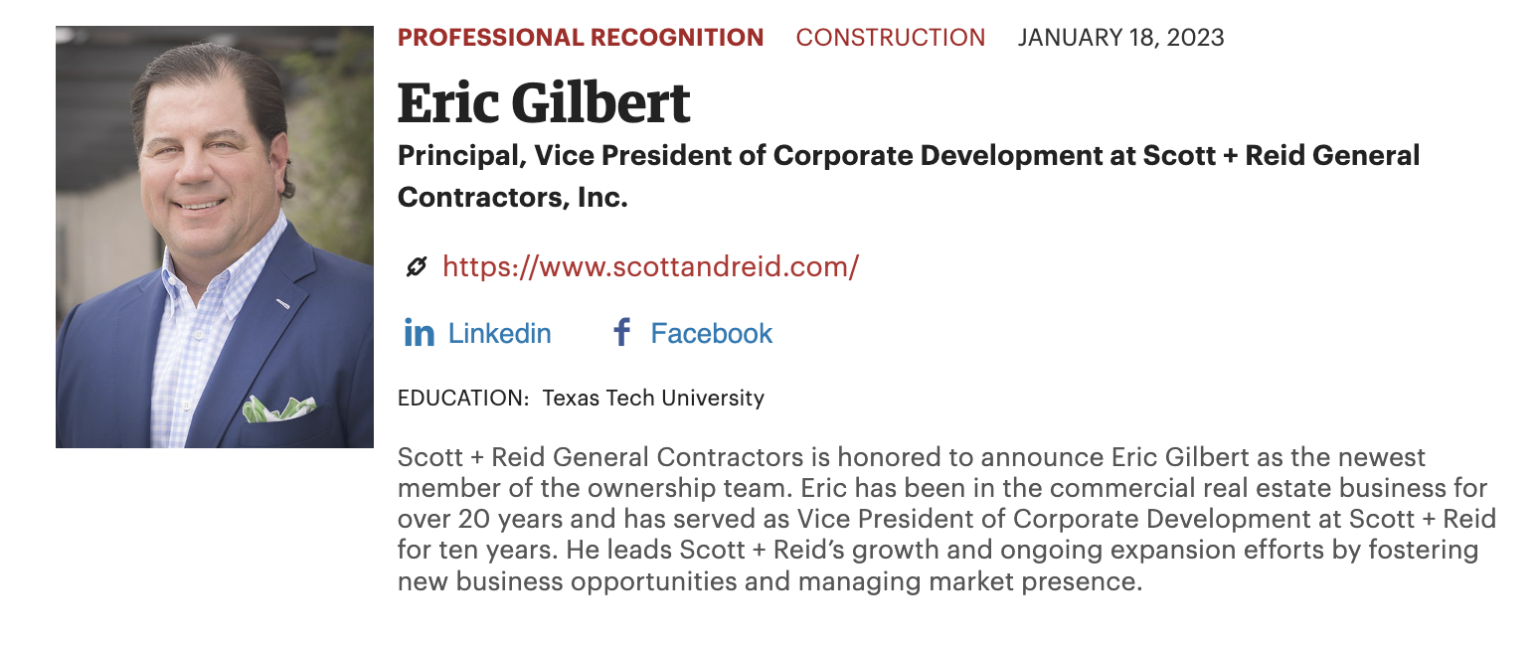 Eric Gilbert - People On The Move | Scott + Reid